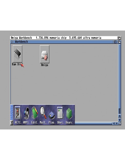 Amiga Workbench 3.9 pre-installato.