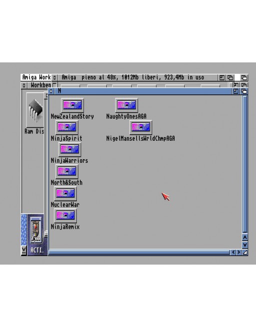 Amiga Workbench 3.9 pre-installato.